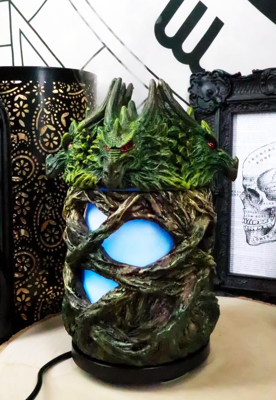 Ebros Greenman Dryad Tree Hydra 4 Headed Dragon Aroma Oil Diffuser W ...