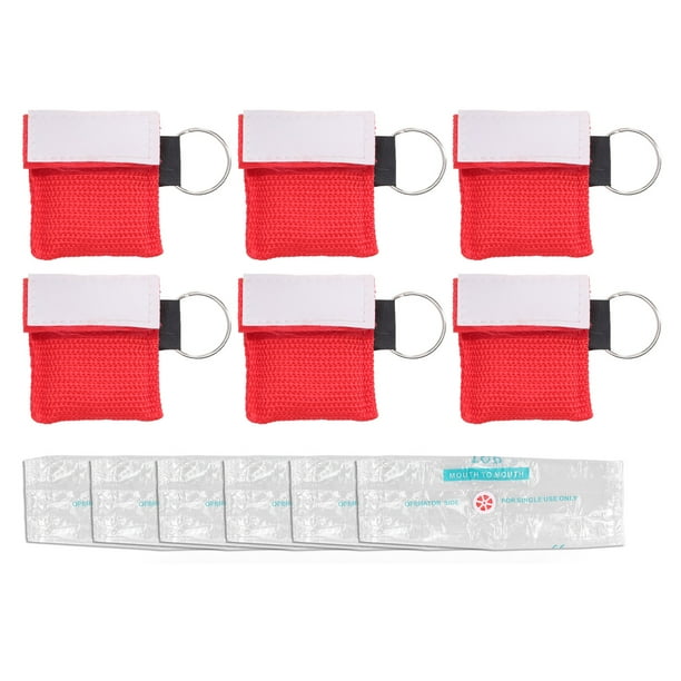 CPR Breathing Face Shield,6pcs CPR Resuscitator Keychain CPR Emergency ...