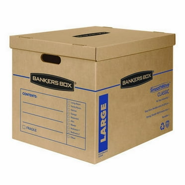 Bankers Box SmoothMove Prime Moving & Storage Boxes, Small, Half ...
