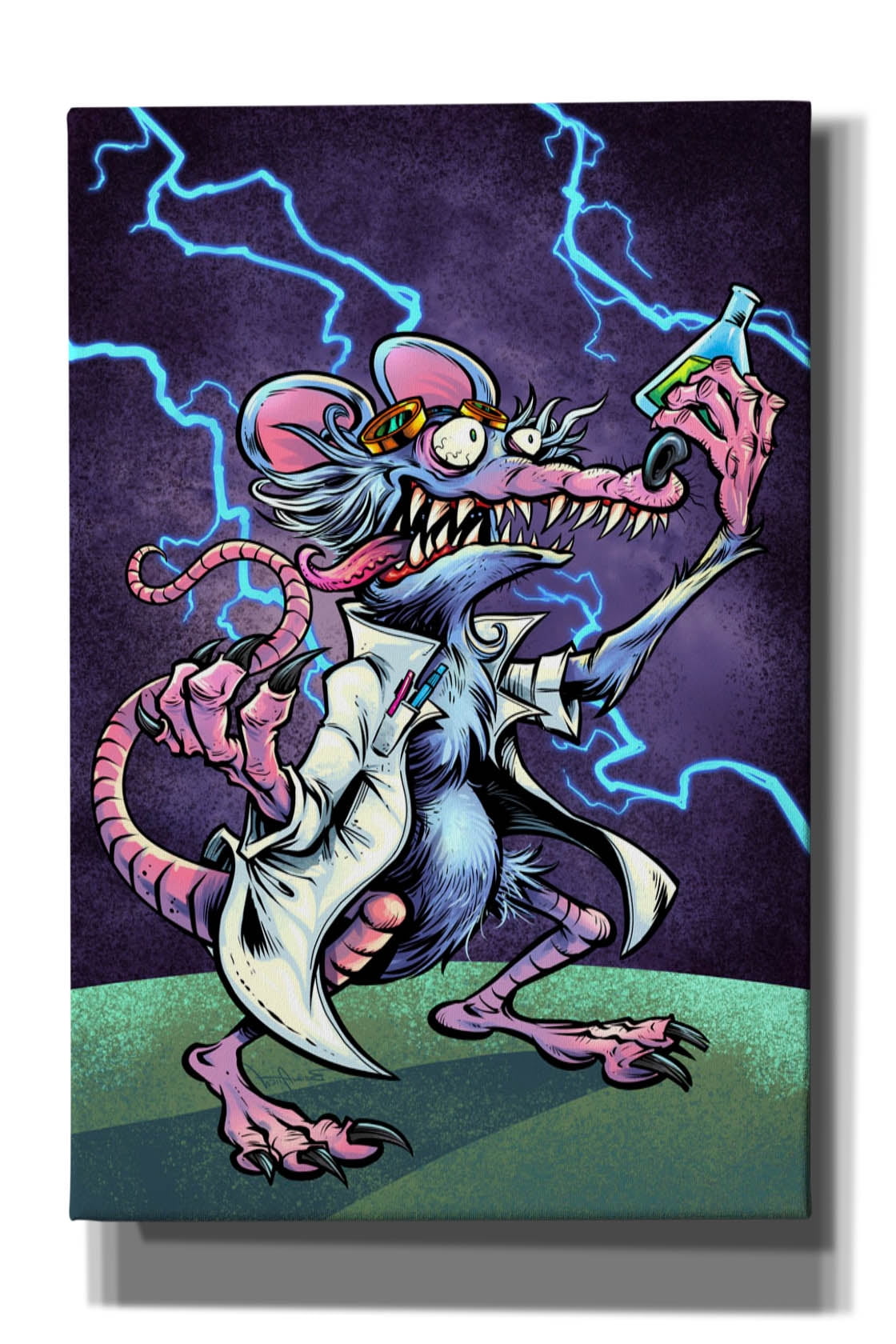 Epic Graffiti 'Lab Rat Vapor Lab Mascot' by Flyland Designs, Canvas ...
