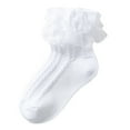 1 Pair Kids Lace Socks Cotton Breathable Short Ankle Socks Offer ...