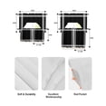Black Grid Kitchen Curtains Swag Valance and Tier Curtains Set 24 Inch ...