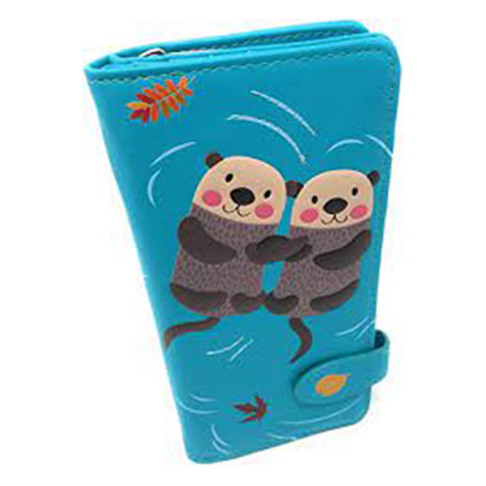 Shagwear Otters Large Teal Zipper Wallet - Walmart.com
