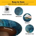 Abstract Marble Texture Round Fitted Tablecloth with Elastic Edge ...