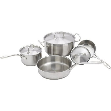 Winware 7pc Heavy Gauge Premium Stainless Steel Cookware Set | Walmart ...