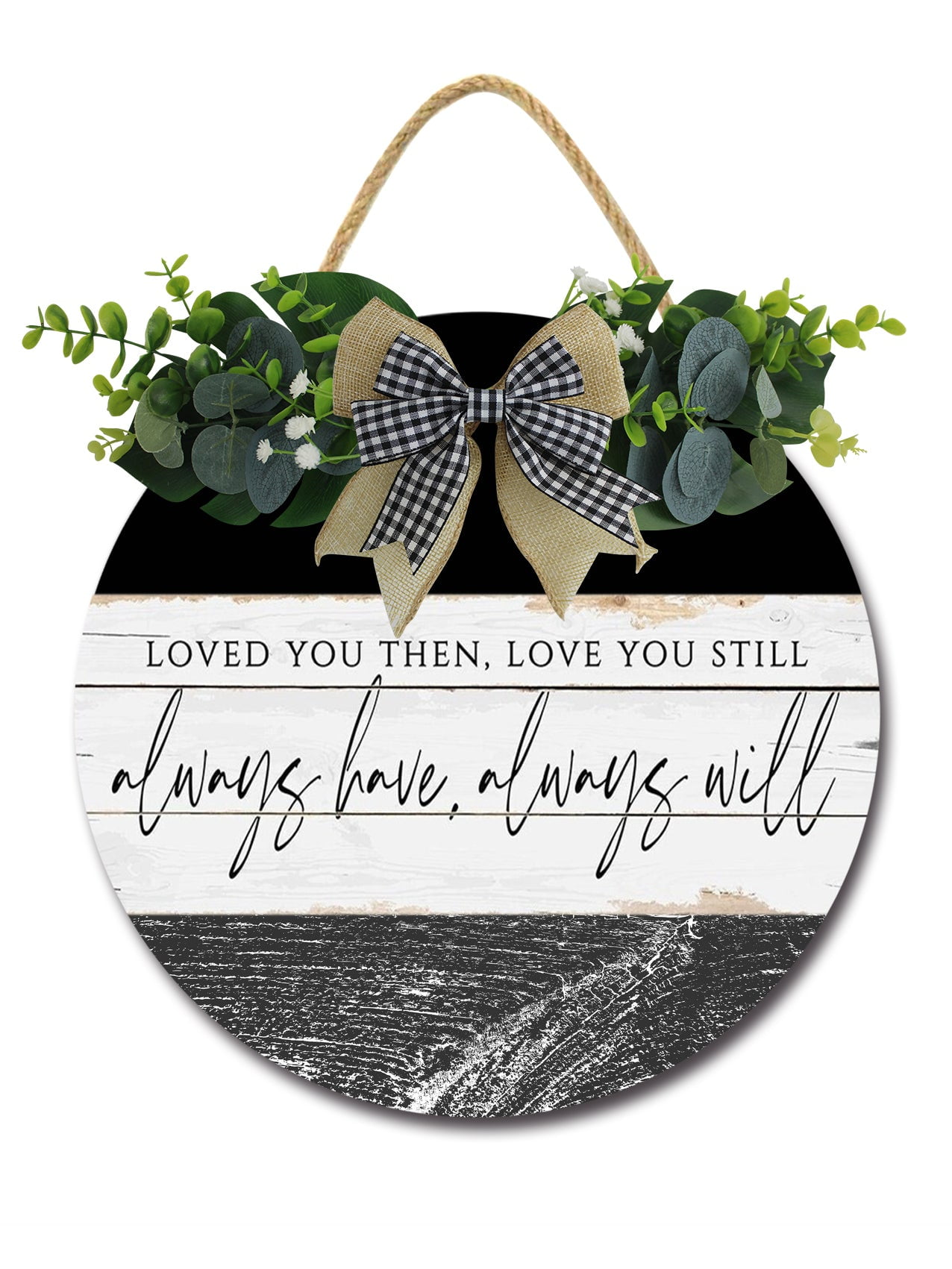 Eveokoki Always Have, Always Will Front Door Sign Funny Wreaths Hanging Wooden Plaque Decoration ...