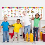 English Phonics Posters Language Arts Skills Chart Learning Vowels ...