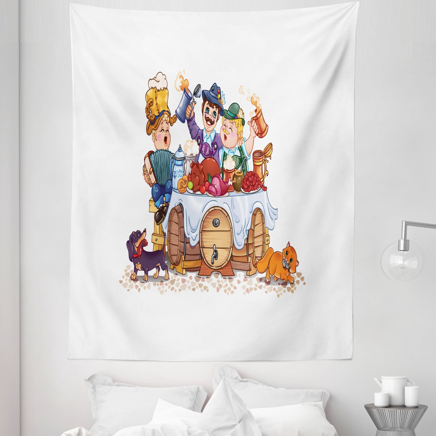 Oktoberfest Tapestry, Colorful Bavarian Autumn Season Celebration ...