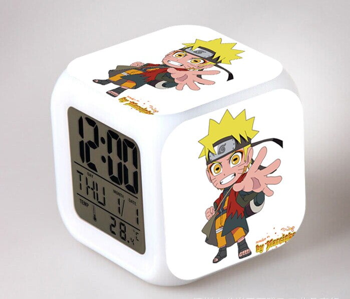 Anime Naruto Digital Clocks Uchiha Sasuke Gaara Hatake Kakashi Haruno ...