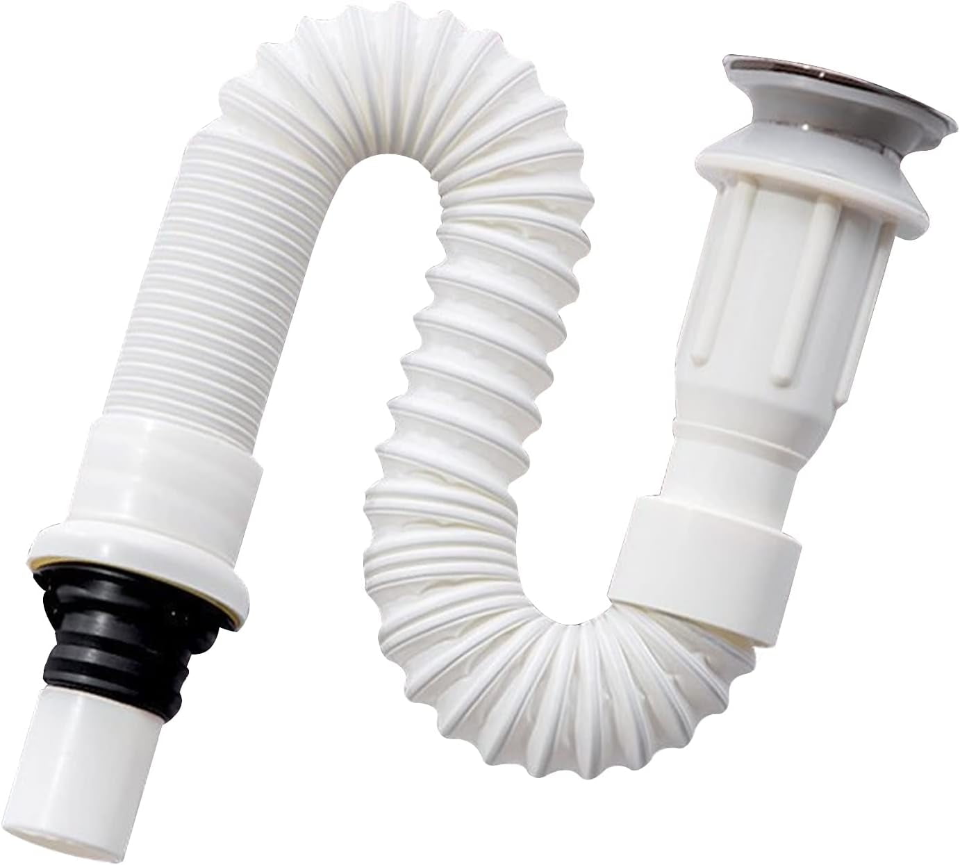 Sifón para lavabo, sifón que ahorra espacio, desagüe flexible para ...