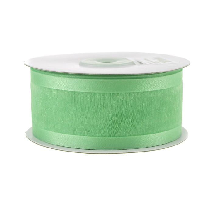 Satin-edge Sheer Organza Ribbon, 1-1/2-inch, 25-yard, Mint Green ...