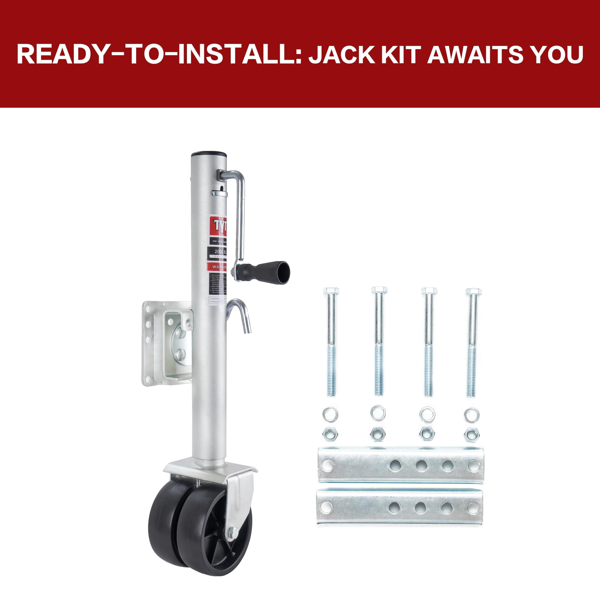 Big Wheel Buy MYOYAY Swivel Trailer Jack With 6 Inch Dual Wheel 1500 ...