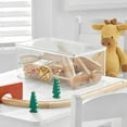 mDesign Organizing Toy Storage Containers, Stackable Clear Bin Box with ...