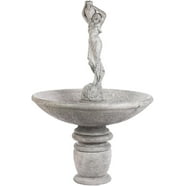 Solid Rock Stoneworks Extra Large 4 Tier Outdoor Garden Fountain - 70 ...
