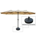 Abble 108" Tan Rectangle Market Patio Umbrella - Walmart.com