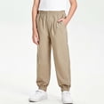 AGKIZG Ice Silk Dry Breathable Jogger Casual Long Pants for Kids Summer ...