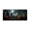 2026 New Halloween Garage Door Cover Scary Spooky Backdrop Banner,71x57 ...