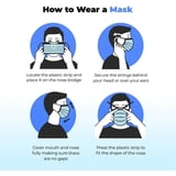 HoMedics 10 Pack Disposable Face Masks, 3-Ply Elastic Ear Loop Mask ...