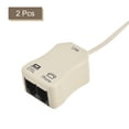 Uxcell DSL Splitter Filter, 2 Way Landline Phone Jack Connectors, Male ...