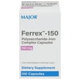 Major Ferrex-150 MG Iron Supplement, Polysaccharide-iron Complex 100 ...
