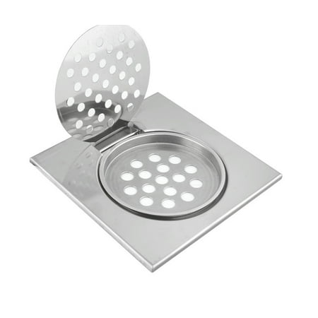 Sin 1pc 10*10cm bathroom shower flap floor drain pipe thick filter anti ...