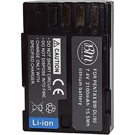 BM Premium Pack of 2 D-LI90, DLI90 Batteries for Pentax K-1 DSLR, K-01 ...