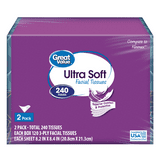 Great Value Ultra Soft Facial Tissues, 2 Flat Cartons, 120 Tissues per Flat, 3-Ply - Walmart.com