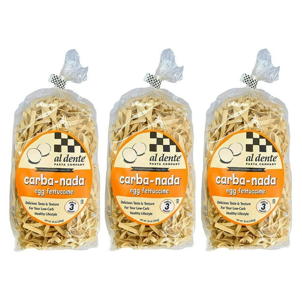 Carba-Nada Reduced Carb Pasta by Al Dente Pasta Company - Egg ...