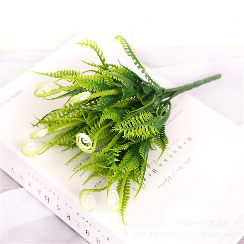 TureClos Artificial Fern Leaves Home Office Plant Decoration Wedding ...
