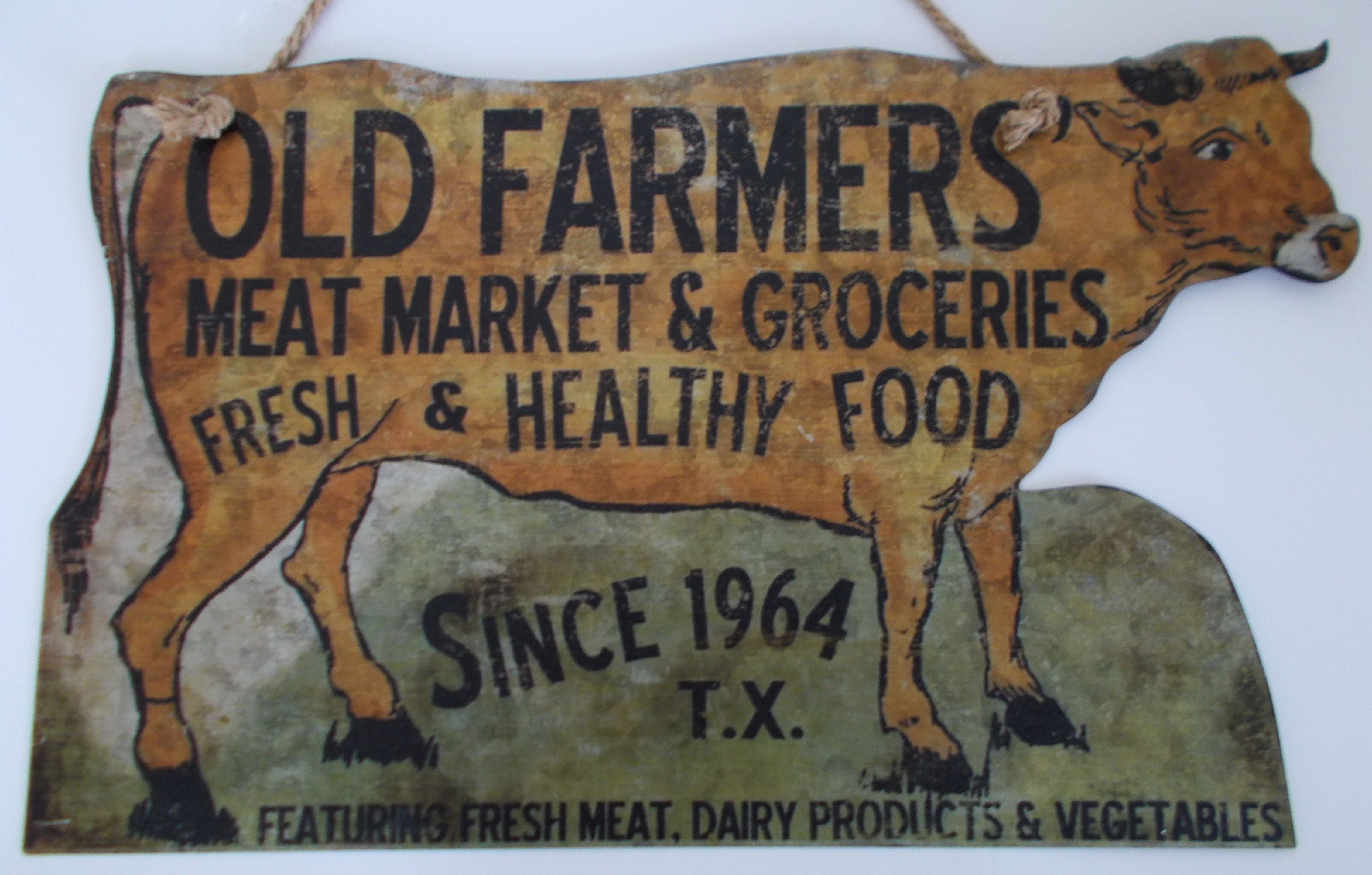 Meat Market Sign