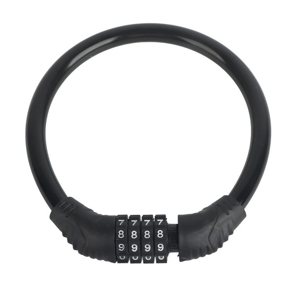 Cable de candado para bicicleta Candados de cable para bicicleta con número de 4 dígitos de alta ...