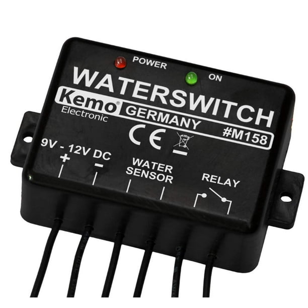 Kemo M158 Water Detector 9-12VDc Integrated Relay control Sirens, Other ...