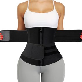 Tone Fitness Waist Slimmer Belt w/ Gel Pack, Black - Walmart.com