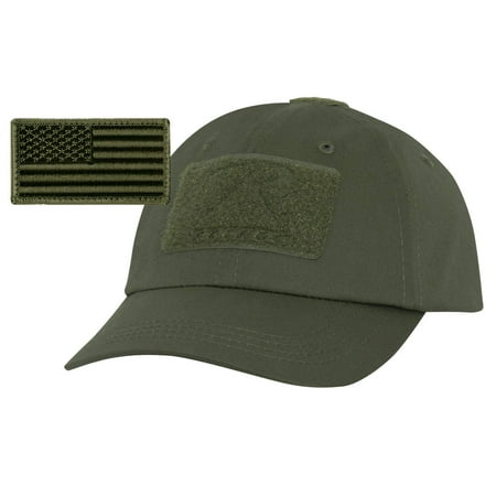 Rothco Tactical Operator Cap and American Flag Patch Bundle Pack ...