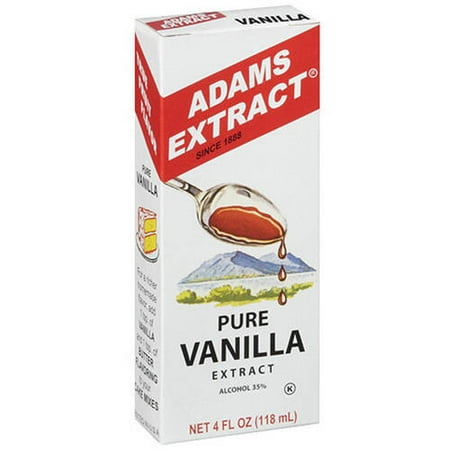 Adams Extract Pure Vanilla Extract, 4 fl oz - Walmart.com