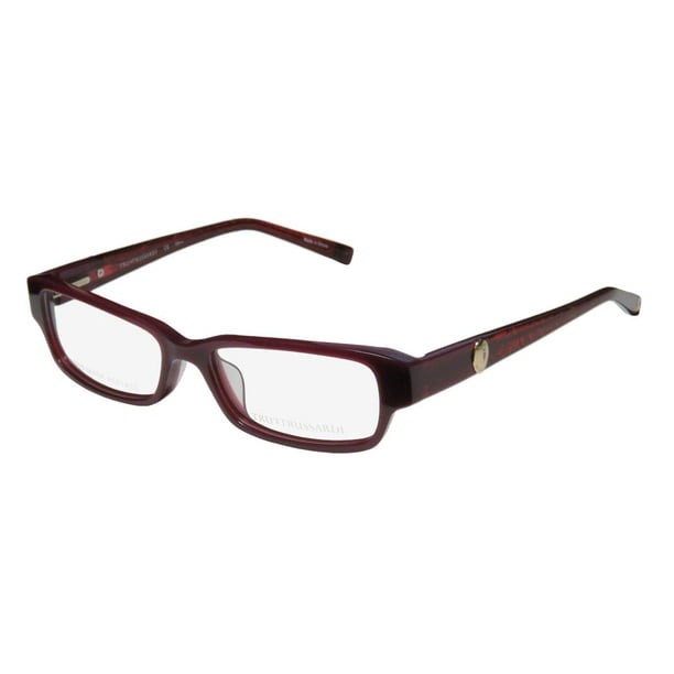 NEW TRUSSARDI 12505 WOMENS/LADIES DESIGNER FULL-RIM PURPLE / CHERRY ...