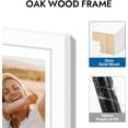 3.5x5 Picture Frame, Made of Solid Wood With Real Glass Frame ...