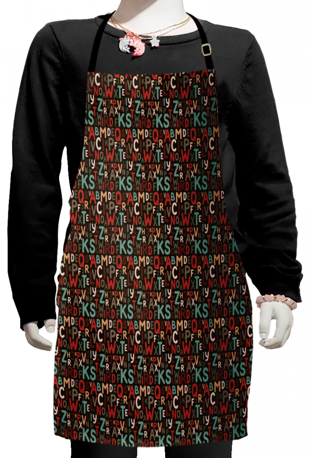 Alphabet Kids Apron, Continuous Pattern of Various Colored Uppercase ...