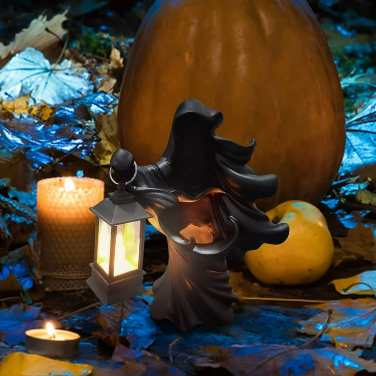 Cracker Barrel Witch Statue 2025 Hell Messenger Lantern Halloween Decor ...