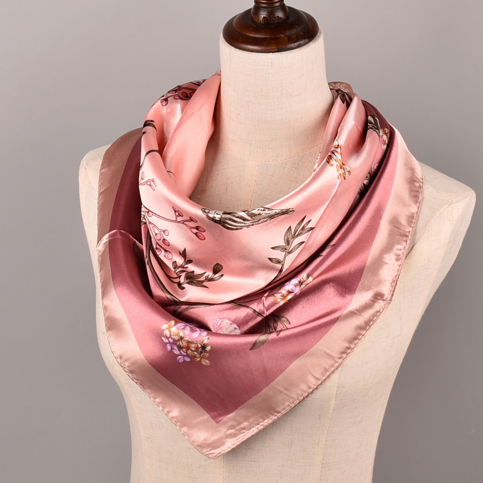 Click here for Dqing Wu Pink Scarf Women Headband Scarves Silk Fe... prices