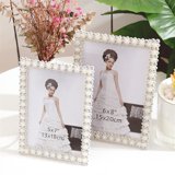 Photo Frames Creative Rectangular Frame Artificial Pearl Photo Display ...