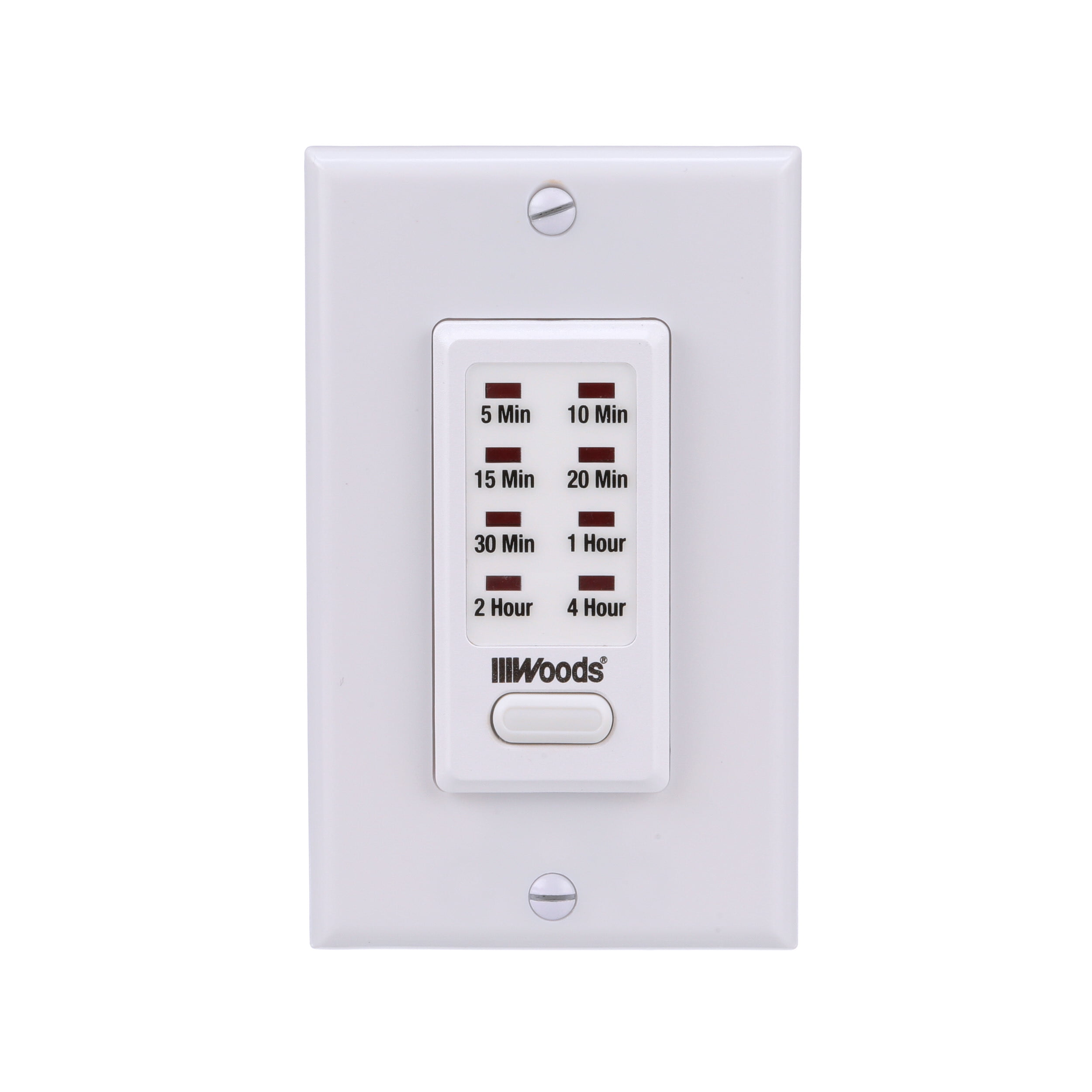 Woods 59724WD White In-Wall Hardwired 4-Hour Countdown Timer - Walmart.com