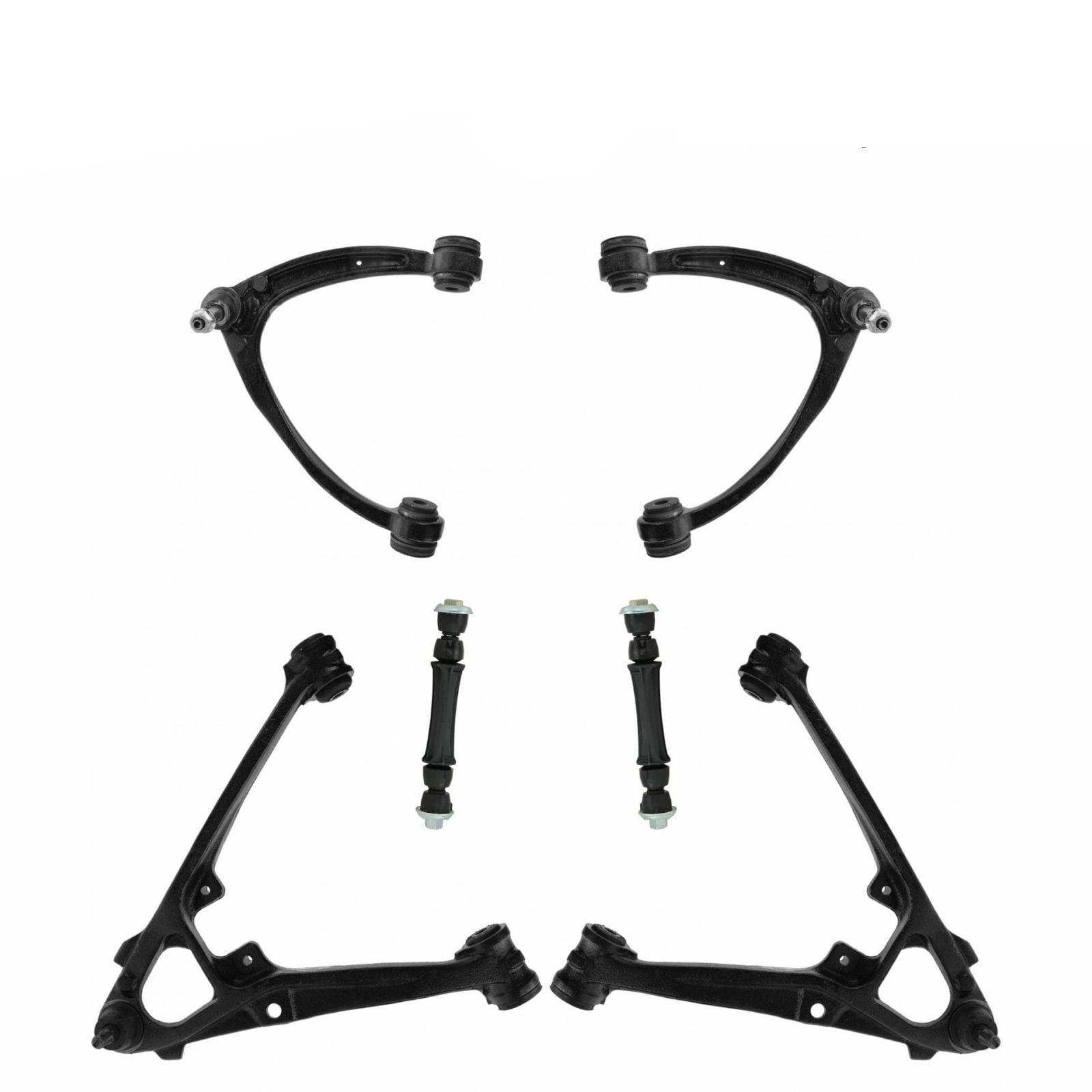 Front Upper Lower Control Arm Ball Joint Sway Suspension Kit Set 6pc ...