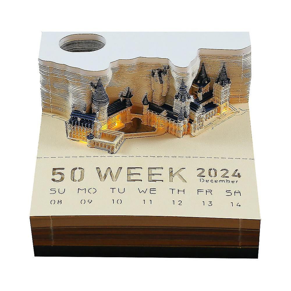 Calendario artístico Mini calendario 3d con tema de Harry Potter 2024 ...