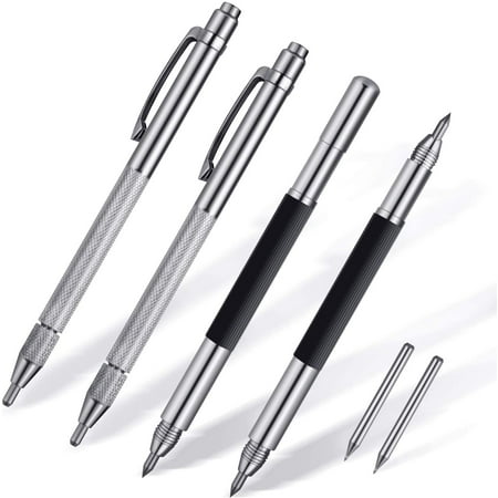 6 Pieces Engraving Pen Tip Scriber Includes 2 Tungsten Carbide Scribers ...