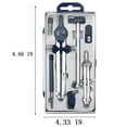 9Pc Drafting Compass for Geometry Set Tool Compass Drawing Tool for Geometry for Drafting, Math ...