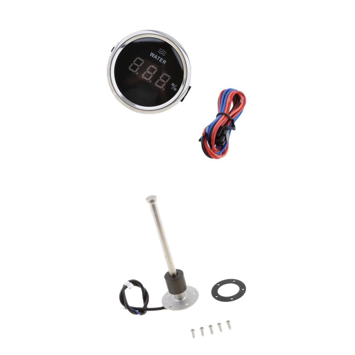 1x Universal Digital Fuel Tank , Stainless Steel, Φ52mm + 1x Universal ...