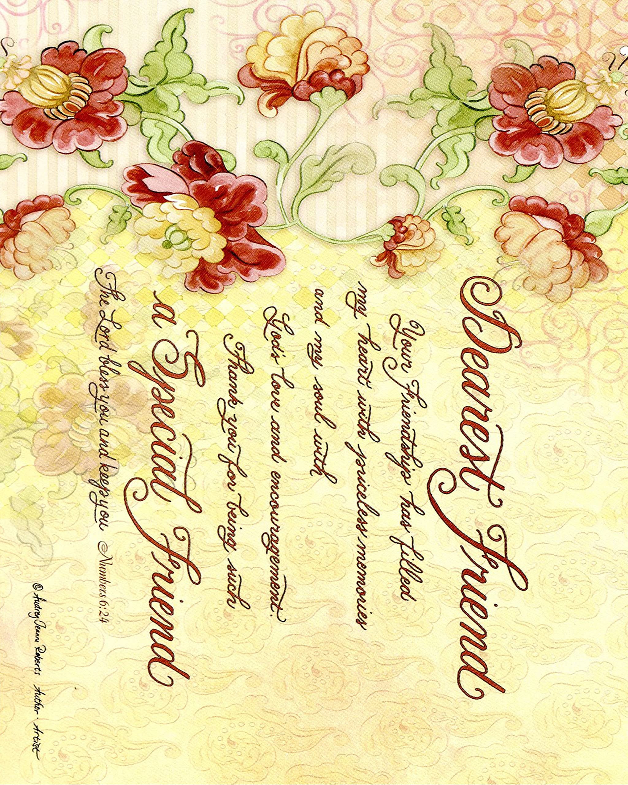 Catholic print picture - DEAREST FRIEND - 8" x 10" ready to be framed ...