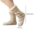 Besolor Womens Winter Thick Slipper Socks Cozy Warm Fleece Lined Non ...