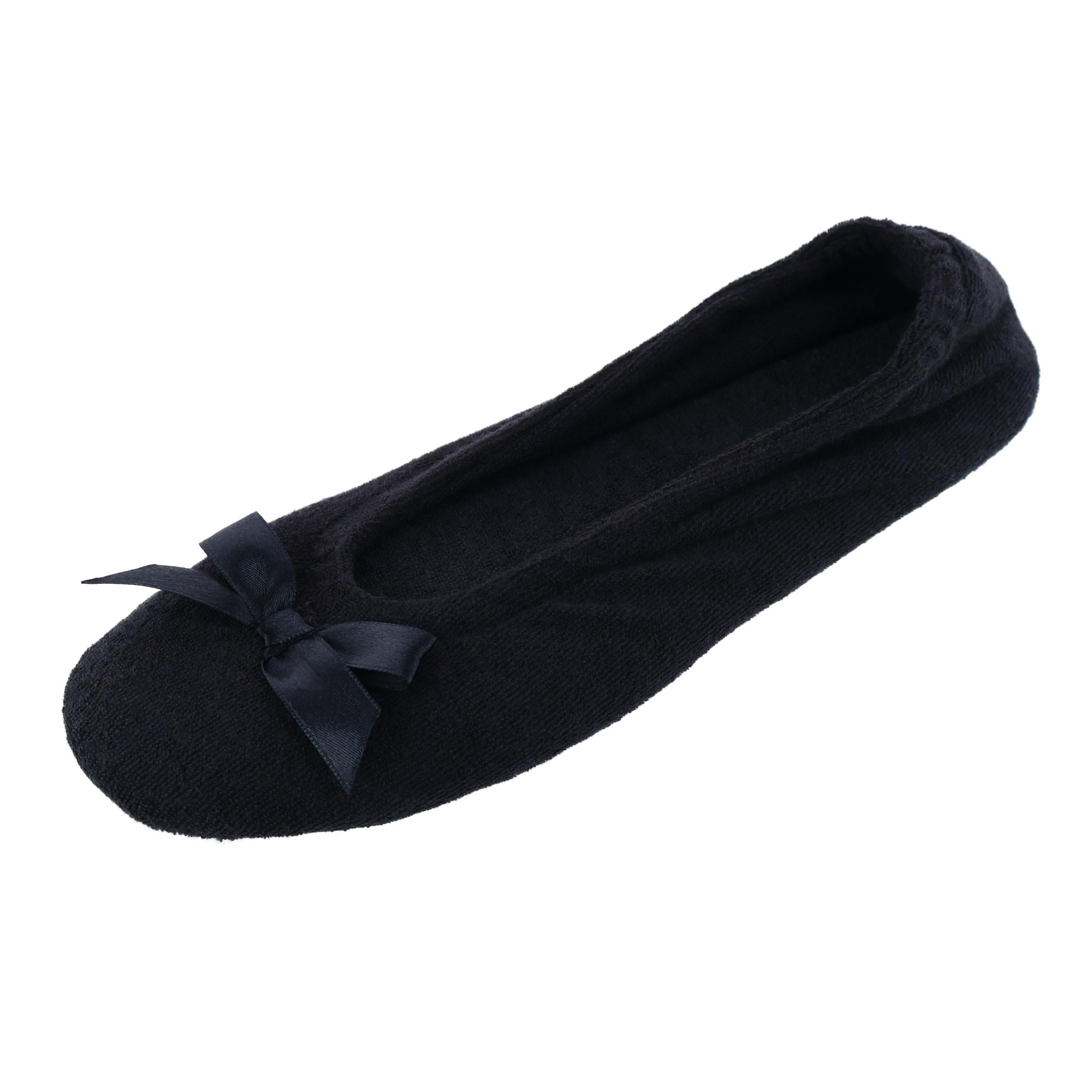 Click here for Ctm Terry Ballerina Slipper House Shoe (Womens) prices
